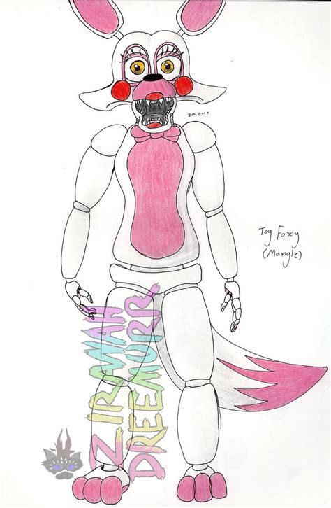 Toy Foxy Mangle By Ziranahdreemurr On Deviantart