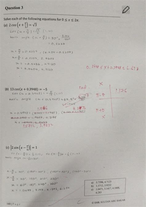 Trigonometric Equations And Inequalities