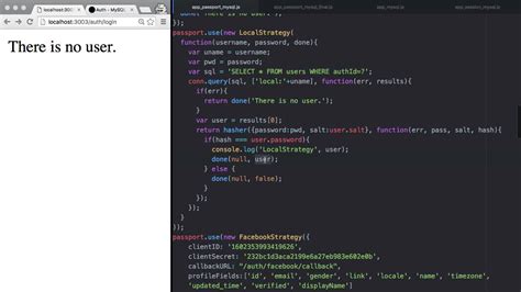 Server Side Javascript Authentication Mysql 4 Login Youtube