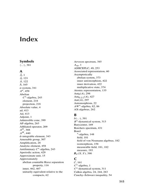 Index 2018 C Algebras And Their Automorphism Groups Pdf Representation Theory Group