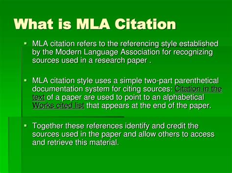 PPT Cross Referencing Using MLA Format PowerPoint Presentation Free Download ID