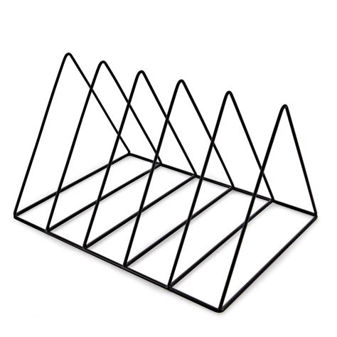 Avcom Record Storage Rack Black Triangle At Gear4music