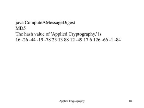 PPT Applied Cryptography Week 3 Java Tools PowerPoint Presentation