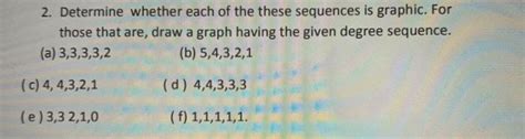 Solved 2 Determine Whether Each Of The These Sequences Is