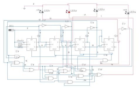 Modulo Counter Multisim Live