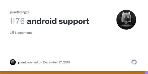 Android Support · Issue 76 · Jeneticsjpx · Github