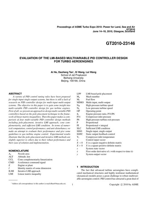 pdf evaluation of the lmi based multivariable pid controller design