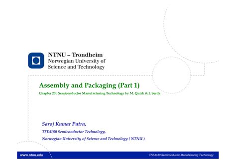 Ch20 Assembly And Packaging