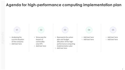 High Performance Computing Implementation Plan Powerpoint Presentation Slides Ppt Slide