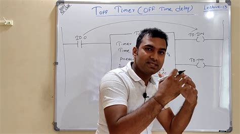 Plc Programming Lecture 13 Off Time Delay Or Toff Timer In Ladder Logic Youtube