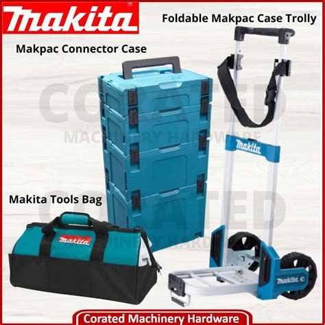 CORATED Makita Makpac Connector Carrying Case Box Stackable Trolley Only For Makpac Case