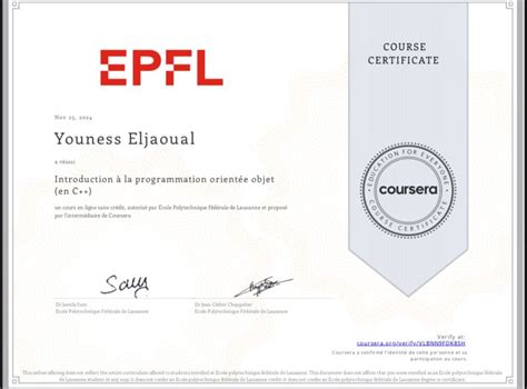 Youness Eljaoual On Linkedin Programming C Coursera Professionalgrowth