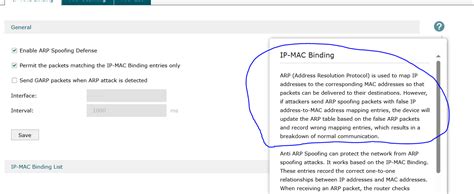 ip mac binding dont work er605 business community