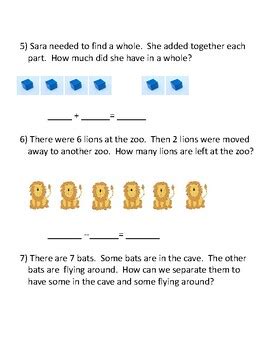 Addition And Subtraction Quiz 1st Grade By Stephanie Manor TPT