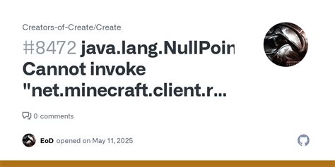 Javalangnullpointerexception Cannot Invoke Netminecraftclientrenderertexture