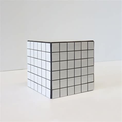 Tiled Cube Side Table Axis