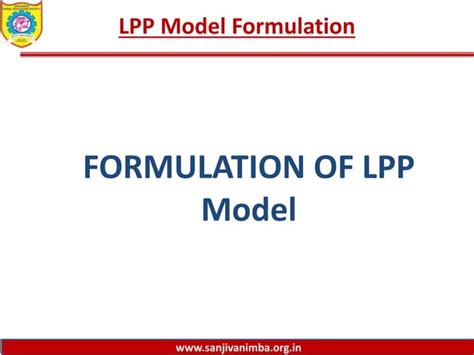 11 Ds Introduction To Linear Programing Problem Ppt