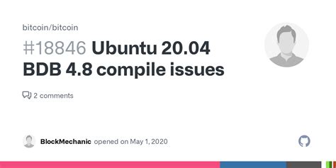 Ubuntu 2004 Bdb 48 Compile Issues · Issue 18846 · Bitcoinbitcoin