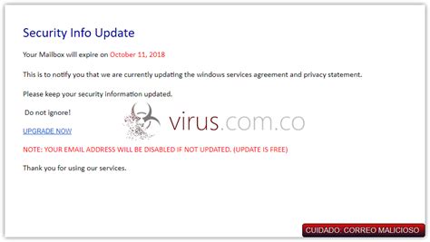 Outlook Account Update Es Un Virus