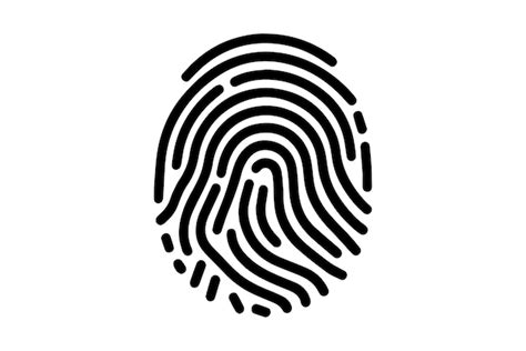 Touch Id Icons Fingerprint Icon Fingerprint Silhouette Vector Premium Ai Generated Vector