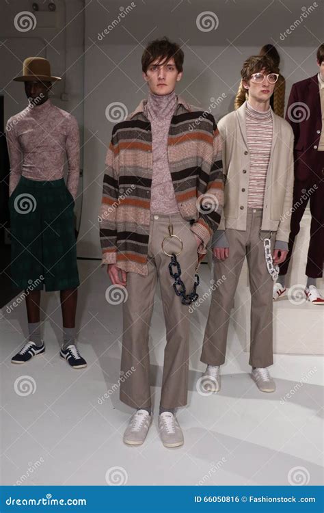 Models Pose During Lucio Castro S Presentation Editorial Photo Image Of February Fashion