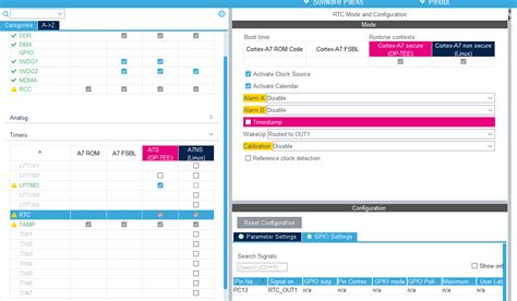 Rtc Clock Source Selecton Issue Stm32mp135f Stmicroelectronics