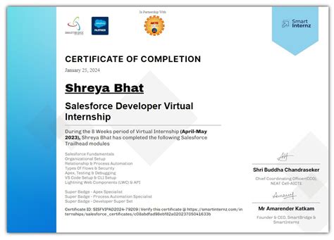 Shreya Bhat On Linkedin Salesforce Salesforcecertified Superbadge Certifieddeveloper…