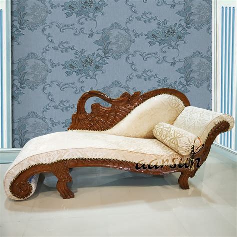 Best Quality Wooden Chaise Lounge Peacock Design Dwn 0032