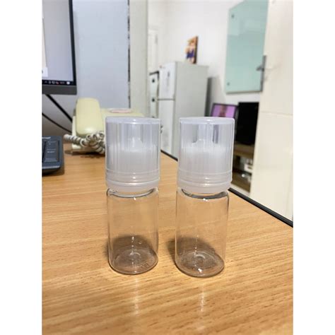 Jual Botol Chubby Ml Clear Flat Cap Shopee Indonesia