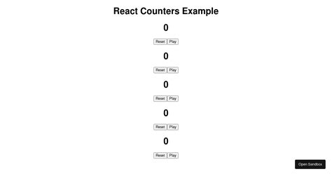 React Counters W Arrow Functions Forked Codesandbox