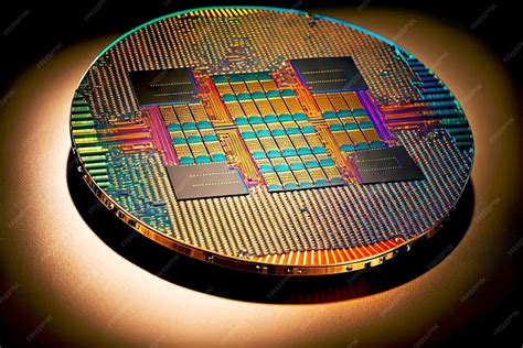 Premium Photo High Technology Compng Processor Wafer Semiconductor