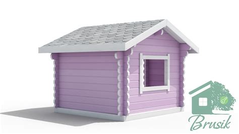 Дитячий будиночок із дерева Марічка для дачі Купити дитячі ігрові деревяні будиночки з бруса