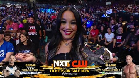 Roxanne Perez Ethan Page And Trick Williams Appear In The Crowd On