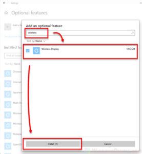 How To Add Wireless Display Feature In Windows 10 11