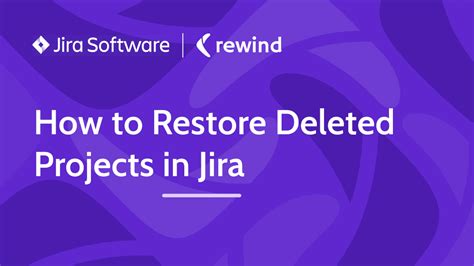 How To Restore Deleted Projects In Jira Ecommerce Fastlane