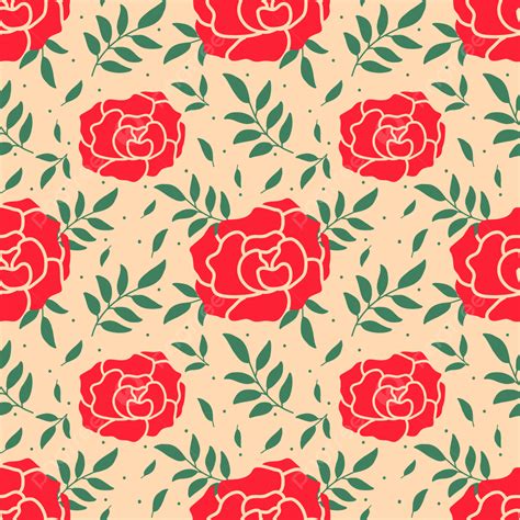 장미 꽃 반복 패턴 장미 꽃 무늬 꽃들 배경 일러스트 및 사진 무료 다운로드 Pngtree
