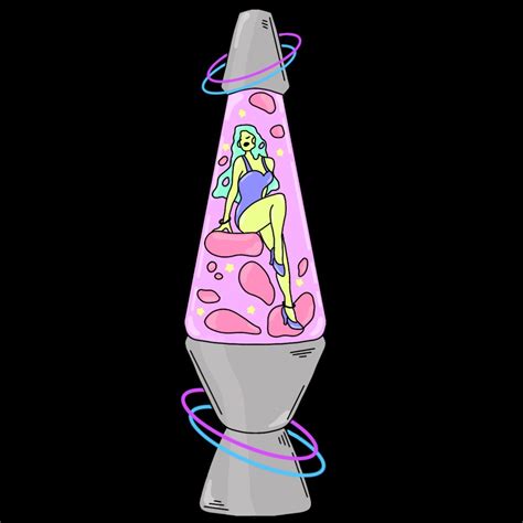 Lava Lamp Girl Lava Lamp Neon Painting Diy Canvas Art Painting