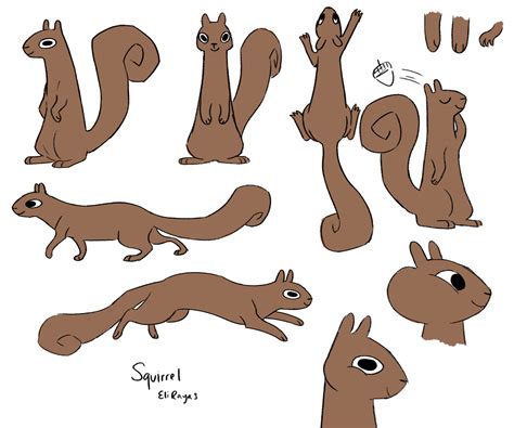 Artstation Squirrel Character Sheet