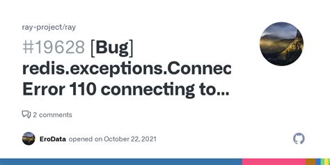 [bug] redis exceptions connectionerror error 110 connecting to 103 79