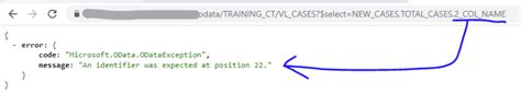 Identifier Cannot Start With A Digit Number In Select Clause Issue