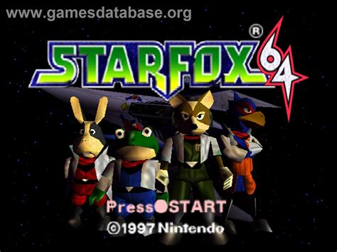 Star Fox 64 Nintendo N64 Artwork Title Screen