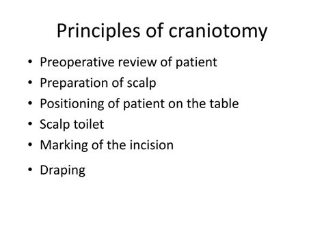 Ppt Scalp Flaps And Craniotomy Principles Powerpoint Presentation Id 2395449