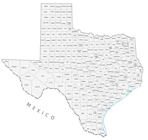 Texas County Map Gis Geography