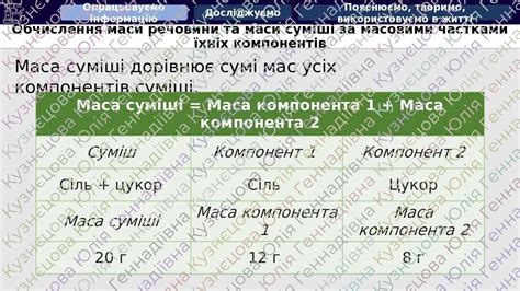 Презентація Масова частка компонентів у суміші хімія 7 клас НУШ Презентація Хімія