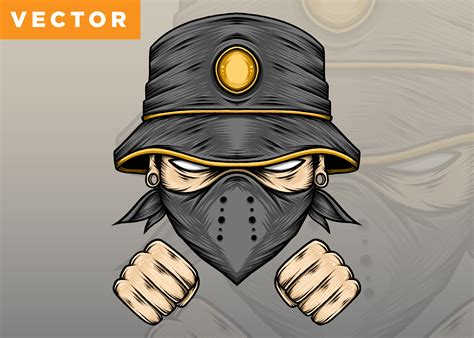 Man Wearing Bucket Hat Vector Graphic By WODEXZ Creative Fabrica