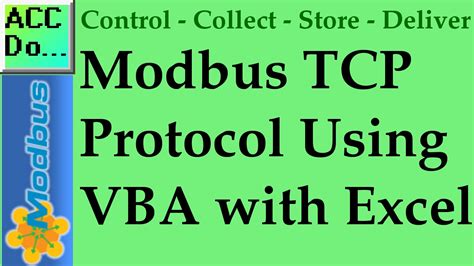 How To Implement Modbus Tcp Protocol Using Vba With Excel Youtube