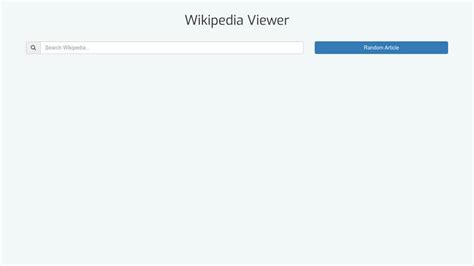 Codepen Fcc Wikipedia Viewer