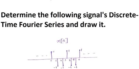 Solved Determine The Following Signals Discrete Time Fourier Series