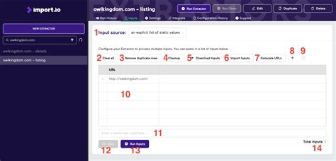 Adding A List Of Urls