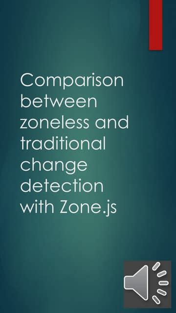 Comparison Between Zoneless And Zonejs Cd Pdf